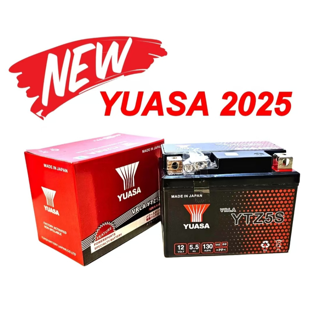 YUASA BATTERY YTZ5S ORIGINAL Y15 Y15ZR LC135 V2 V3 V4 V5 V6 V7 FZ EX5 ...