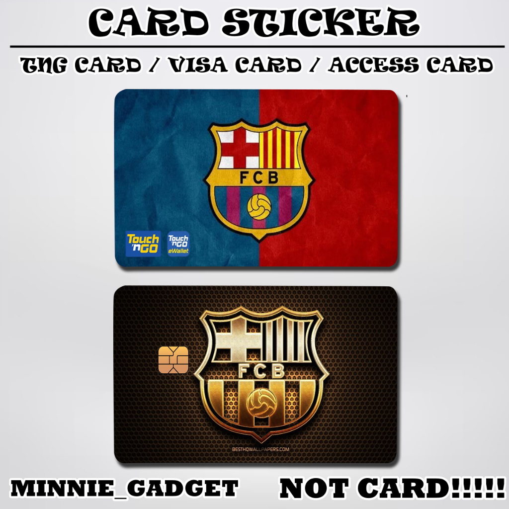 [ BARCELONA Football Club ] Touch n Go Card Sticker Cover TNG / MASTER ...
