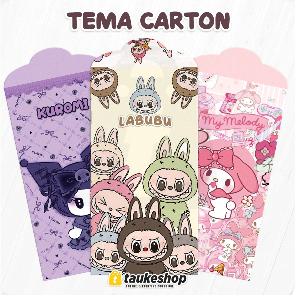 Sampul Duit Raya 2025 10 Keping – Tema Kartun Viral | Shopee Malaysia