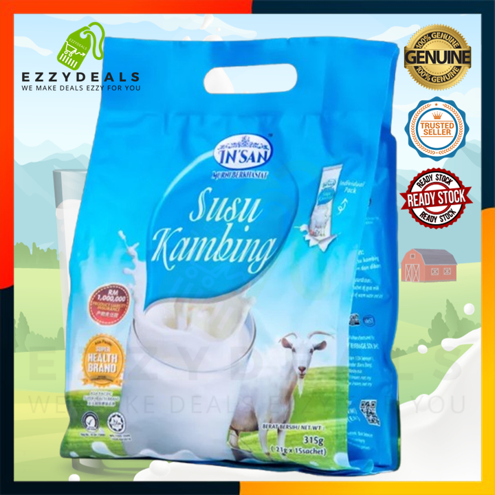 In'San Goat Milk | Susu Kambing | 羊奶 | 21g X 15 Sachet - 315g | HALAL | Insan | Ezzydeals ...