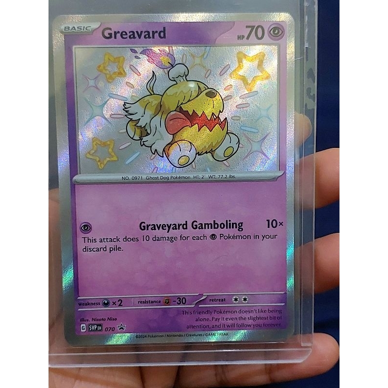 Pokemon TCG - Greavard Shiny, Paldean Fates | Shopee Malaysia
