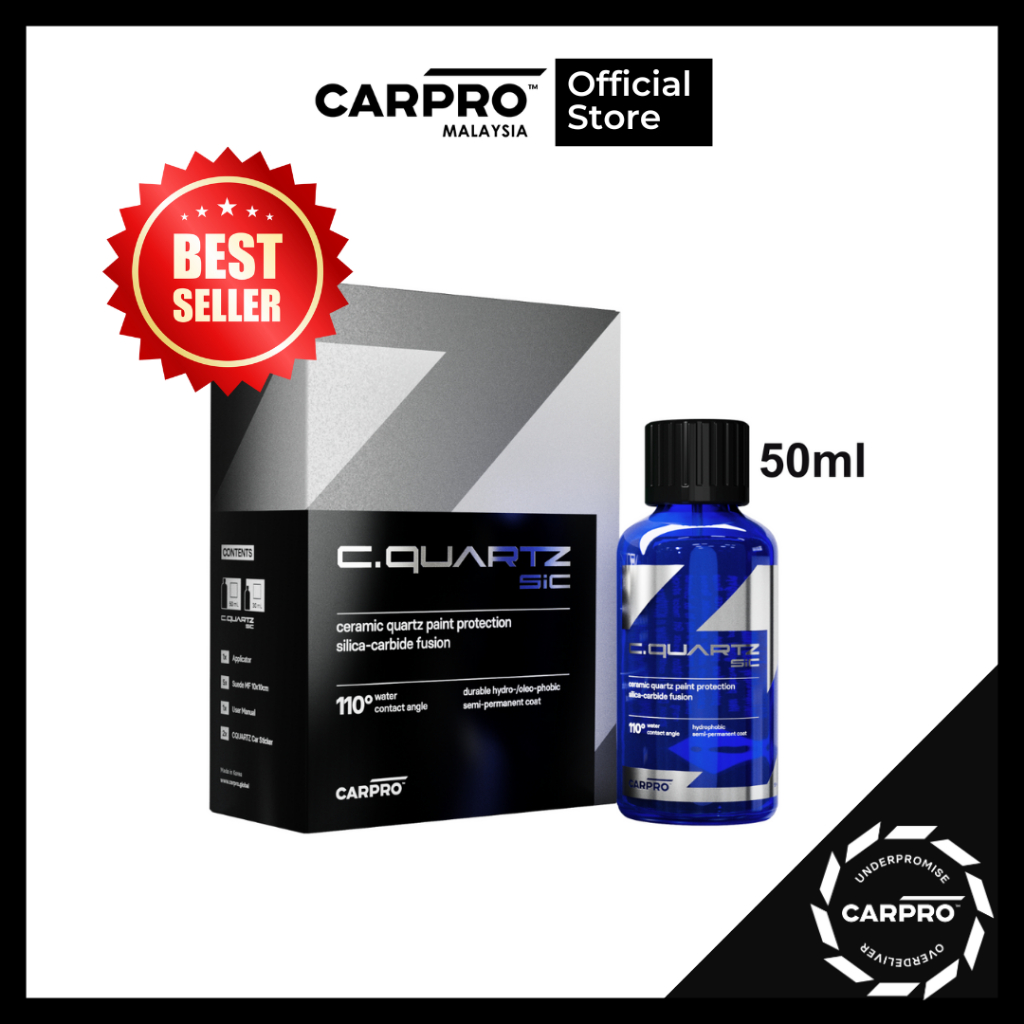 CARPRO CQuartz SiC Ceramic Coating (50ml)- Silica Carbide Fusion Technology - Durable High ...