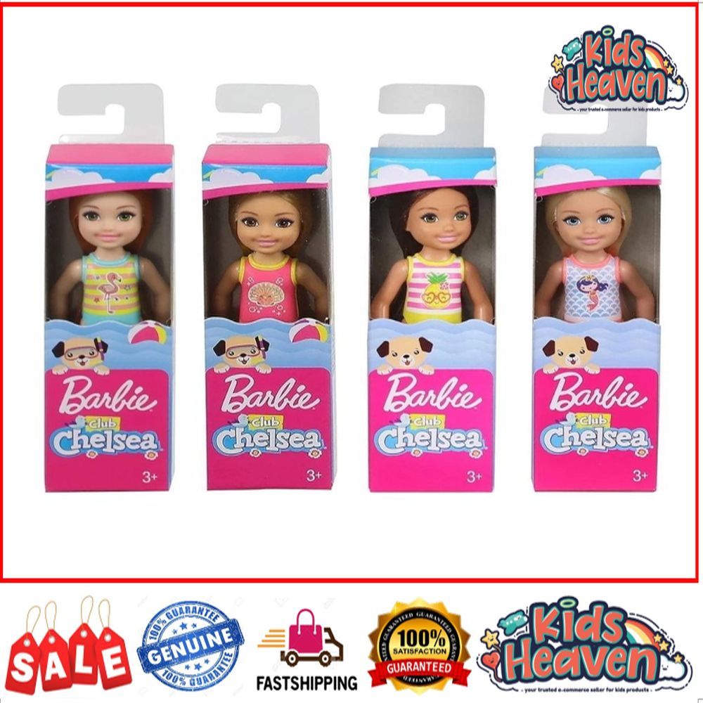 Barbie Family Chelsea Beach Doll Assortment GLN73 (100.0% Original ...