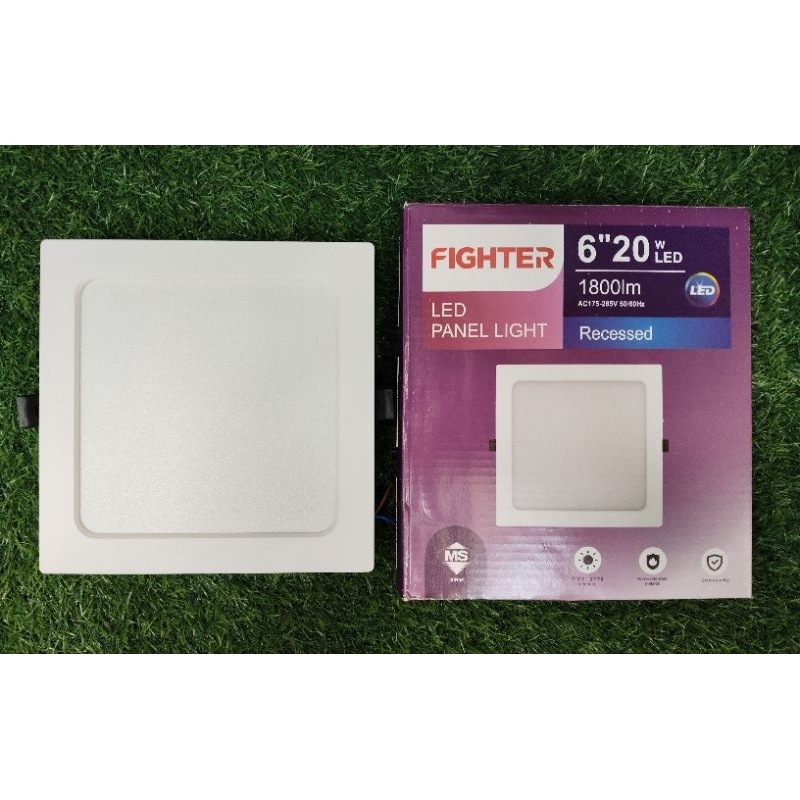 FIGHTER LED DOWNLIGHT 6" 20W SQUARE 6500K | Shopee Malaysia