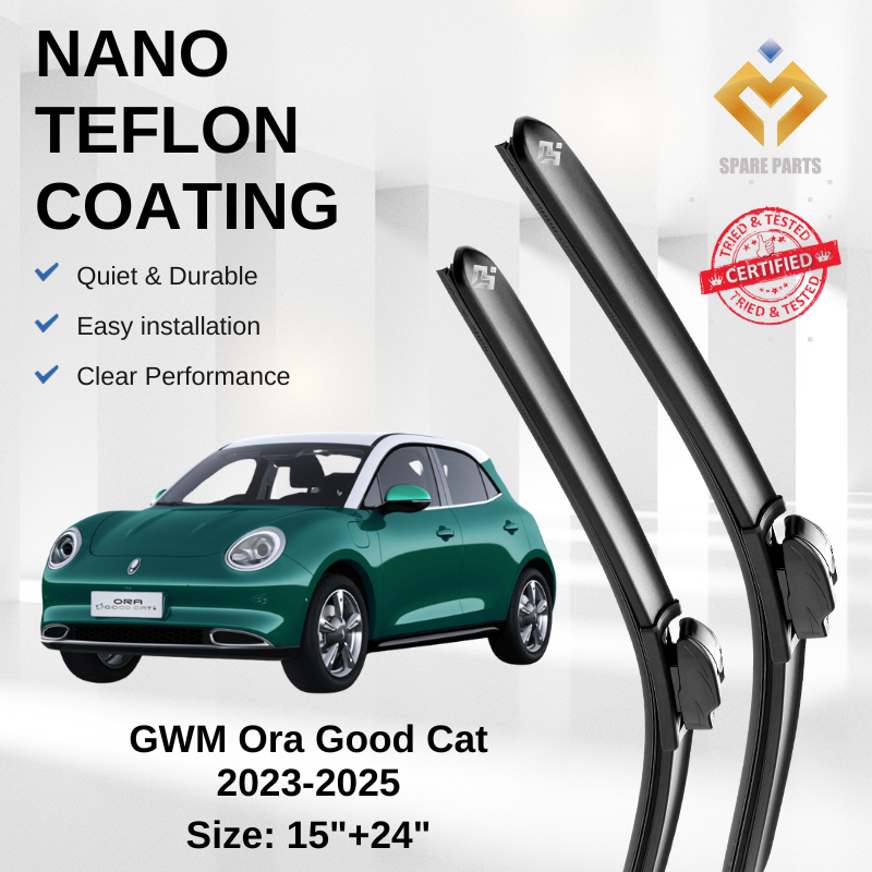 GWM Ora Good Cat Premium Japan Tech Car Wiper 15”+24” Type 01/16 Clip ...