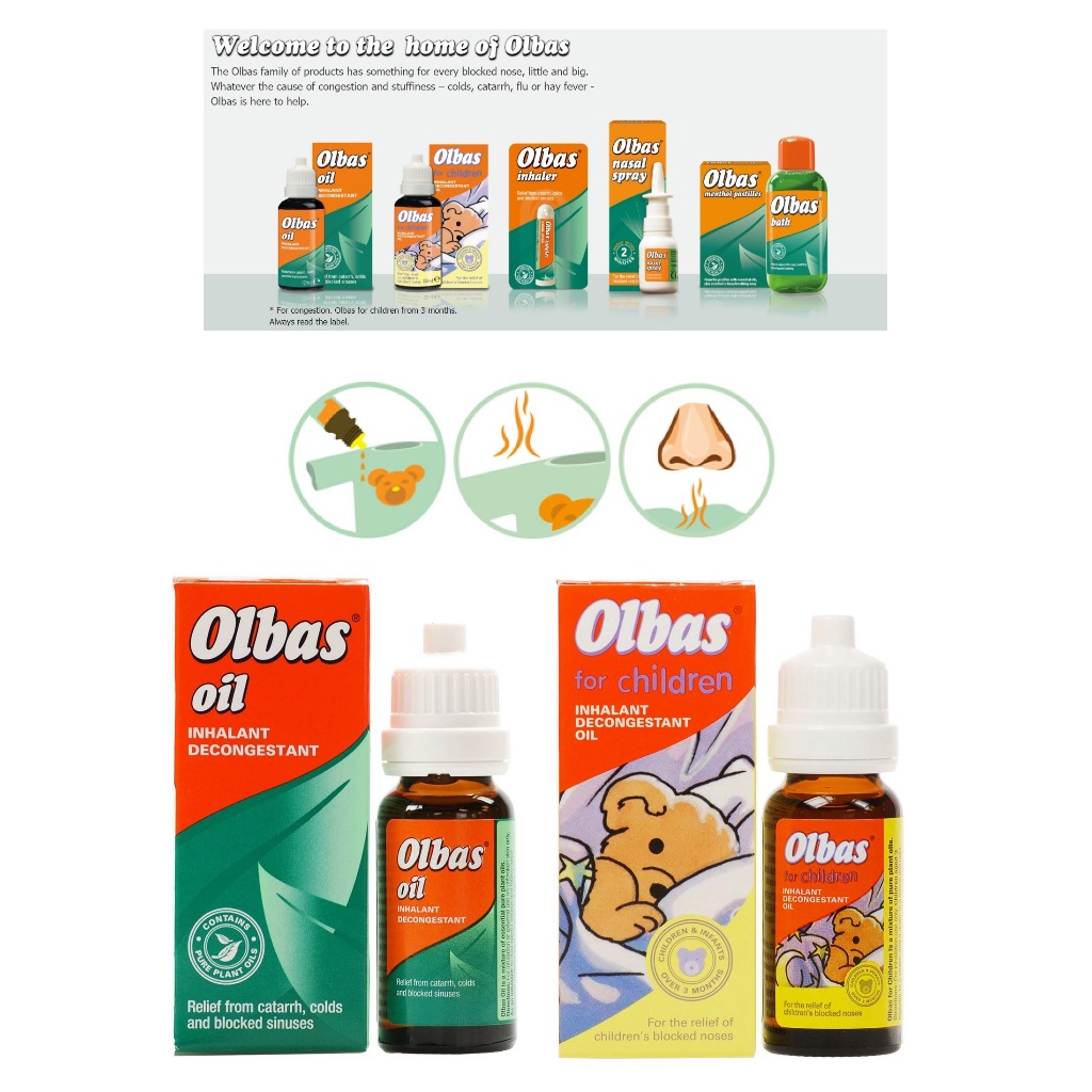 Olbas Oil for Adults Inhalant Nose Decongestant Essential Oil - Expiry ...
