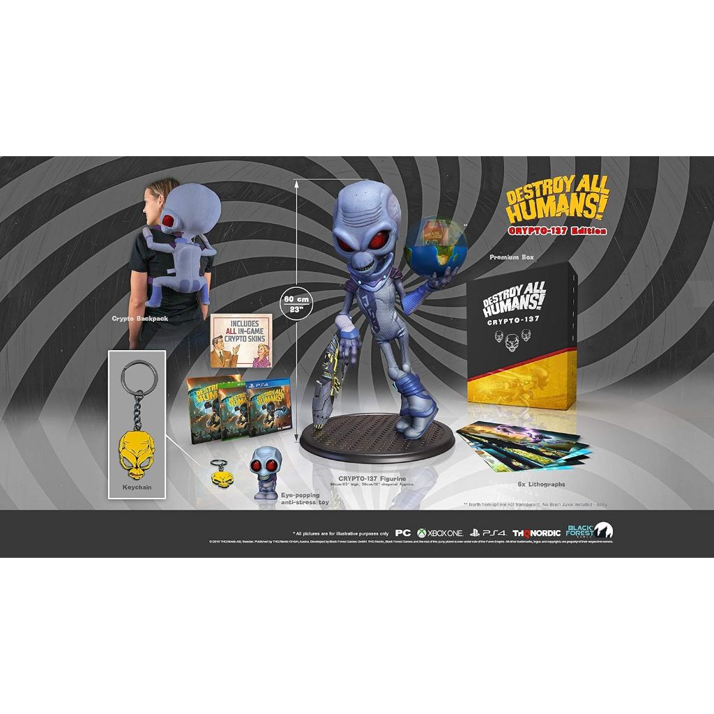 PS4 Destroy All Humans! (Standard Edition/DNA Collector's Edition ...
