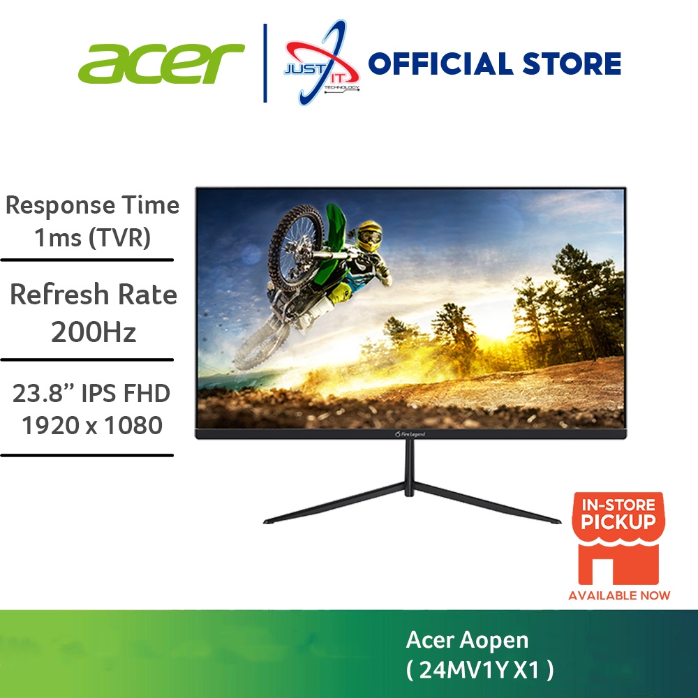 ACER AOPEN 24MV1Y / 24MV1Y X1 GAMING MONITOR ( 23.8" IPS FHD / 1MS ...