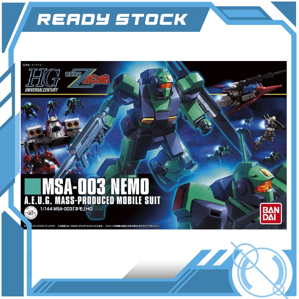 HGUC MSA-003 Nemo Bandai Gundam Plastic Model Kit Hobby Goods Gunpla ...