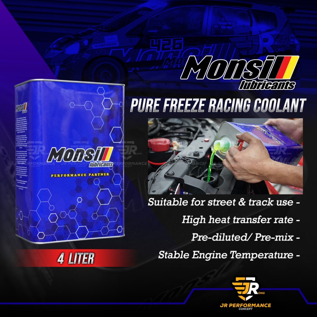 Monsil Pure Freeze Racing Coolant Radiator Coolant 4L Honda Toyota ...
