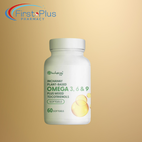 Inchaway Plant-Based Omega 3-6-9 Softgel Capsules – {100% HQ} Pure ...