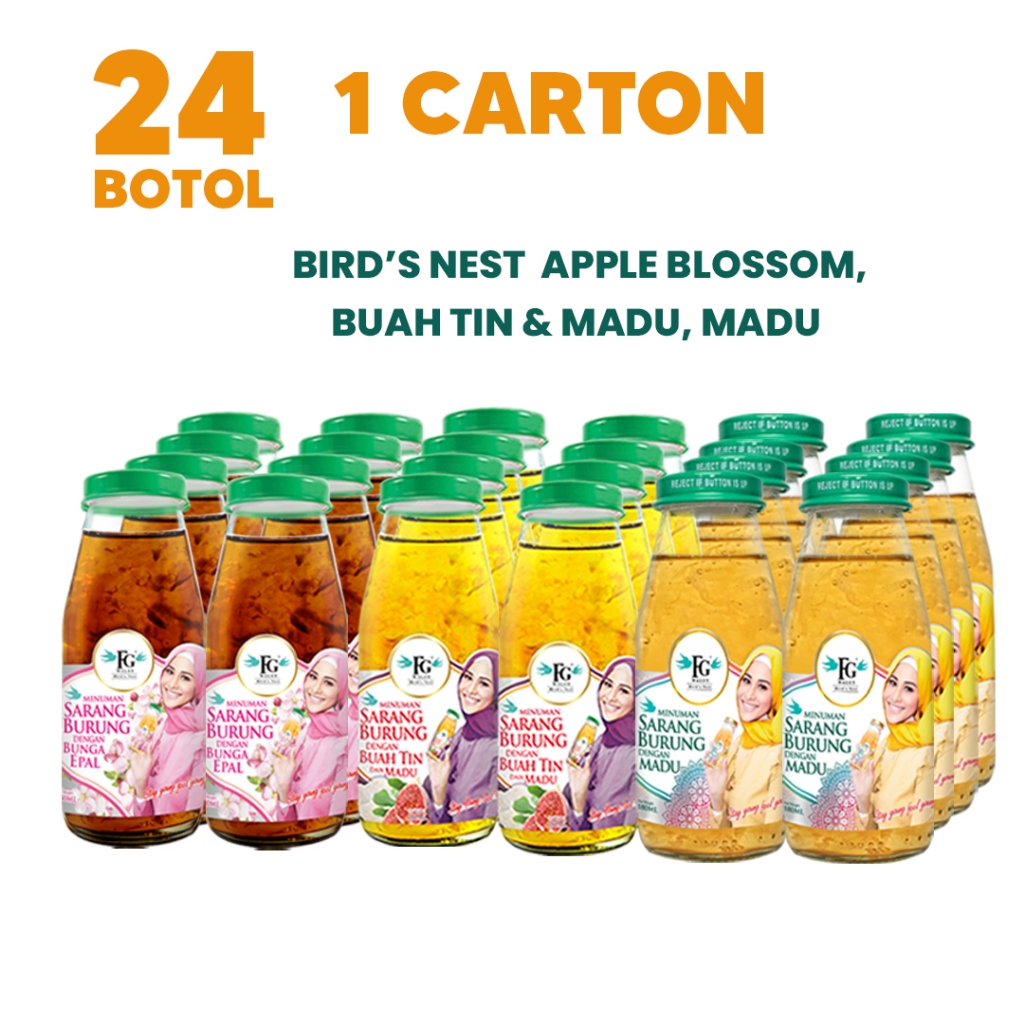FG Walet Bird's Nest 3 in1 180ML 24 Bottle [Super Saver] | Shopee Malaysia