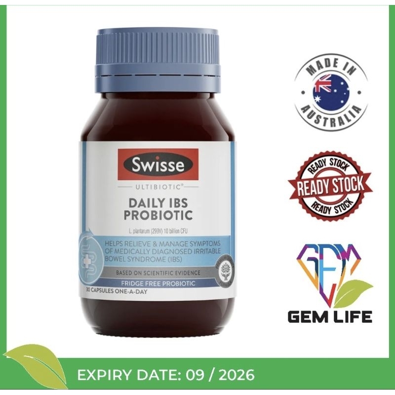 Swisse Ultibiotic Daily IBS Probiotic 30 Capsules (Expiry Date: Sep 2026) | Shopee Malaysia