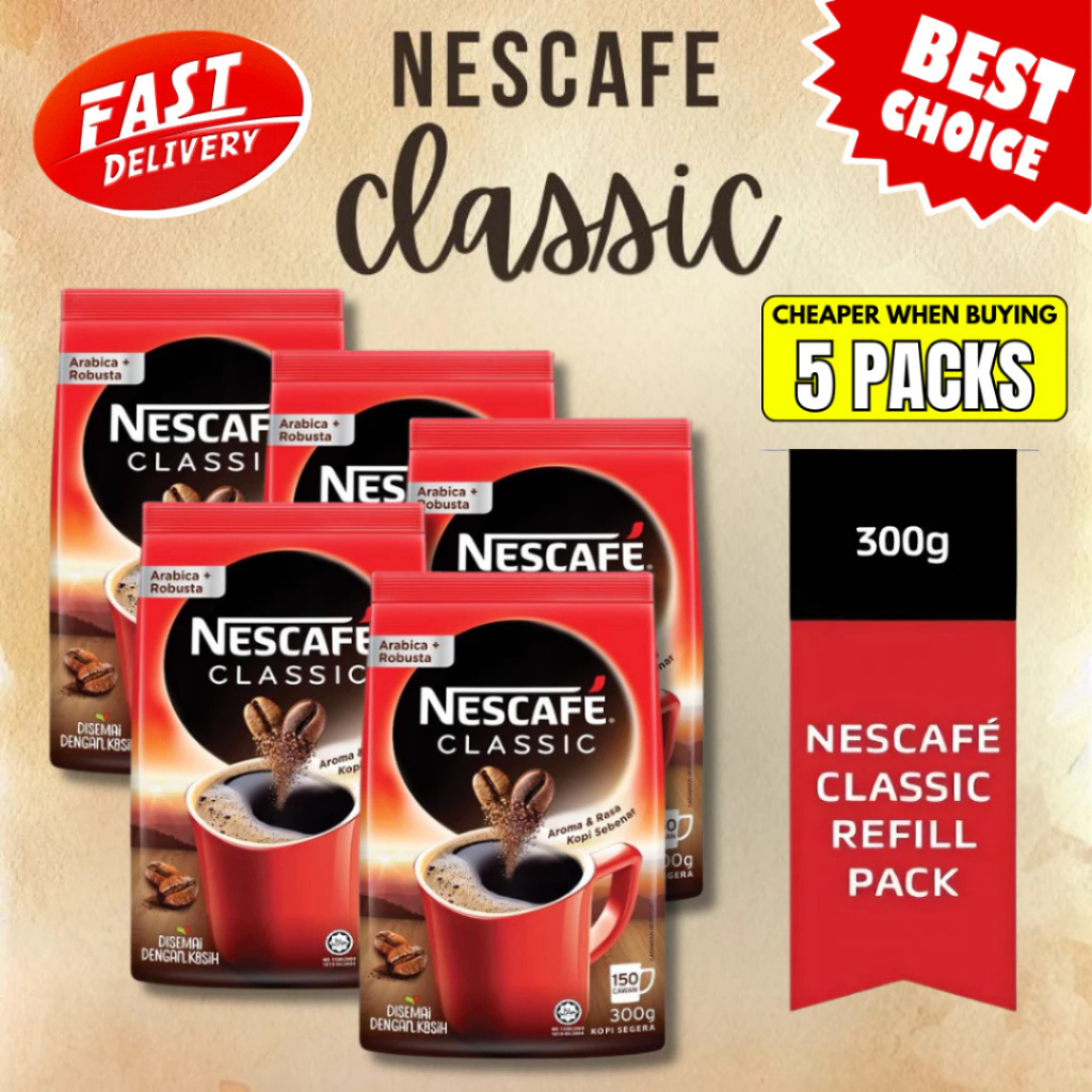[Ready Stock] Nescafe Classic Refill Pack coffee 300g (Exp:march2026 ...