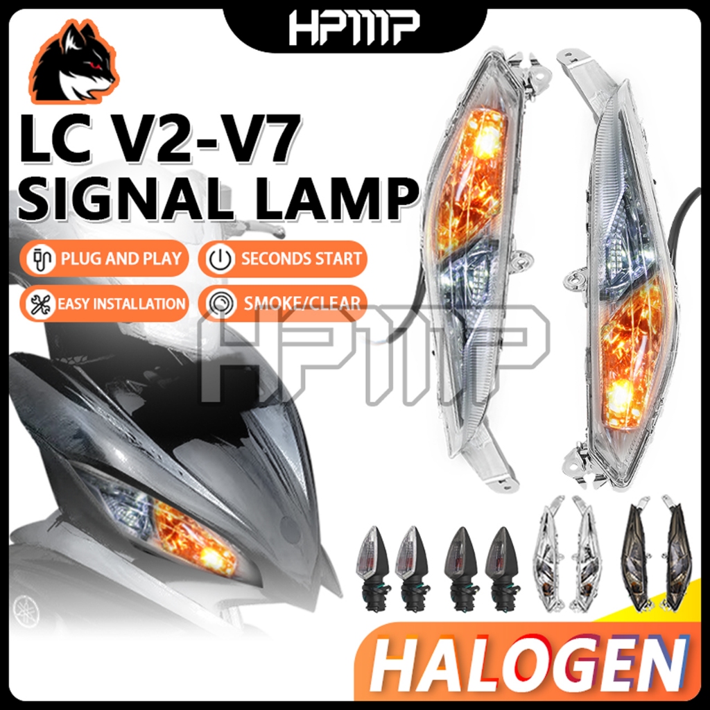 LC135 V4 V5 V6 V7 Signal Lamp Turn Signal Light Assy Signal Depan Rear Signal Set Smoke/Tinted ...