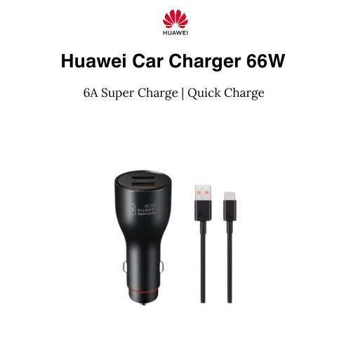 HUAWEI SuperCharge Car Charger (Max 66 W) | 6A Super Charge Cable included | Shopee Malaysia