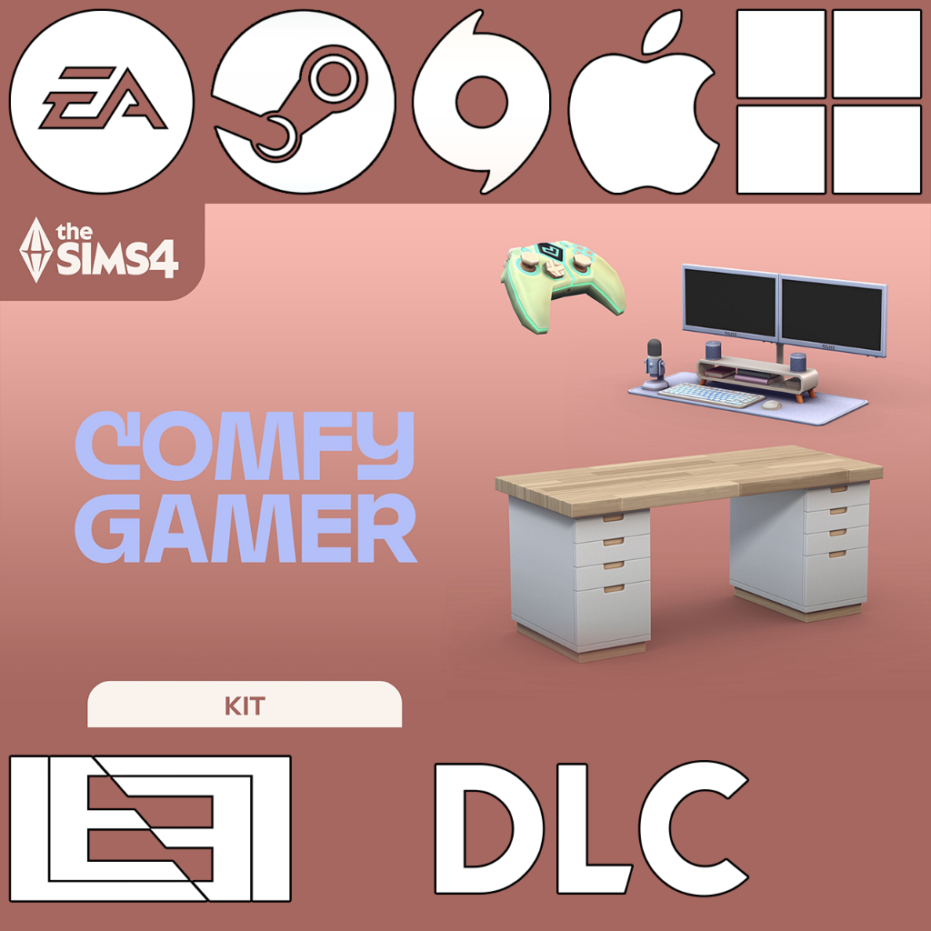 The Sims 4: Comfy Gamer Kit [Mac/Win][Online][EA/Steam/Epic] | Shopee ...