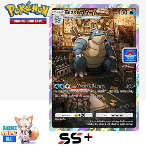 Blastoise SAR SIR AA Pocket tcg Physical card Gred SS+ PTCG TCG pokemon ...