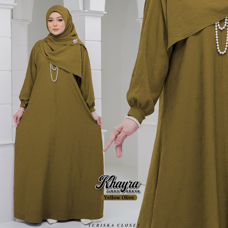 Jubah Muslimah Baju Jubah Umrah Abaya Dress Muslimah Kembang Kaftan Ironless Loose Plussize ...
