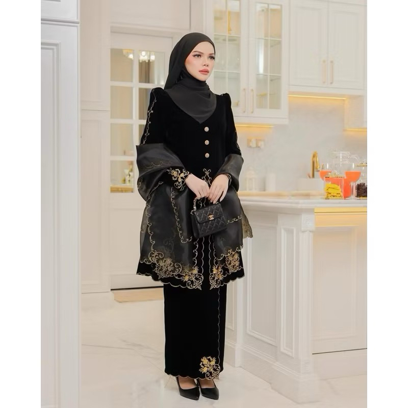 HIJABISTAHUB NAIFAH KEBAYA PRELOVED (WARNA HITAM) | Shopee Malaysia