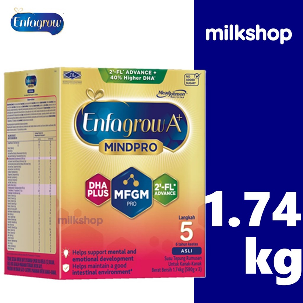 Enfagrow A+ Step5 1.74kg Asli Plain Original Step 5 Enfa Box Mindpro ...