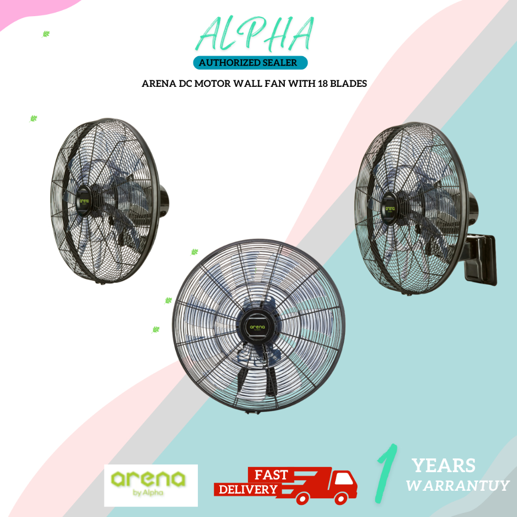 Alpha Arena DC Motor Wall Fan with 18 Blades (18") AWF 1060/18-DC new ...