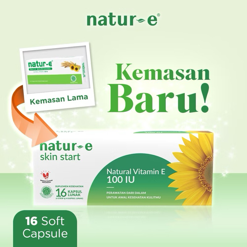 HIJAU ️Natur-E 100iu Natural Green Capsule Daily Nourishing Skin ...