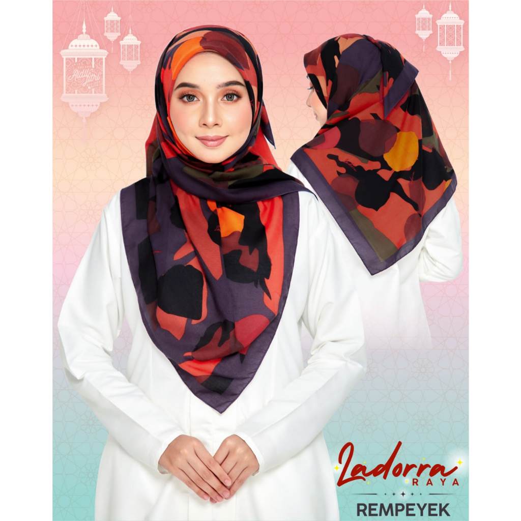 [ZS] TUDUNG KEKABOO LADORA COTTON B45- RAYA REMPEYEKS | Shopee Malaysia