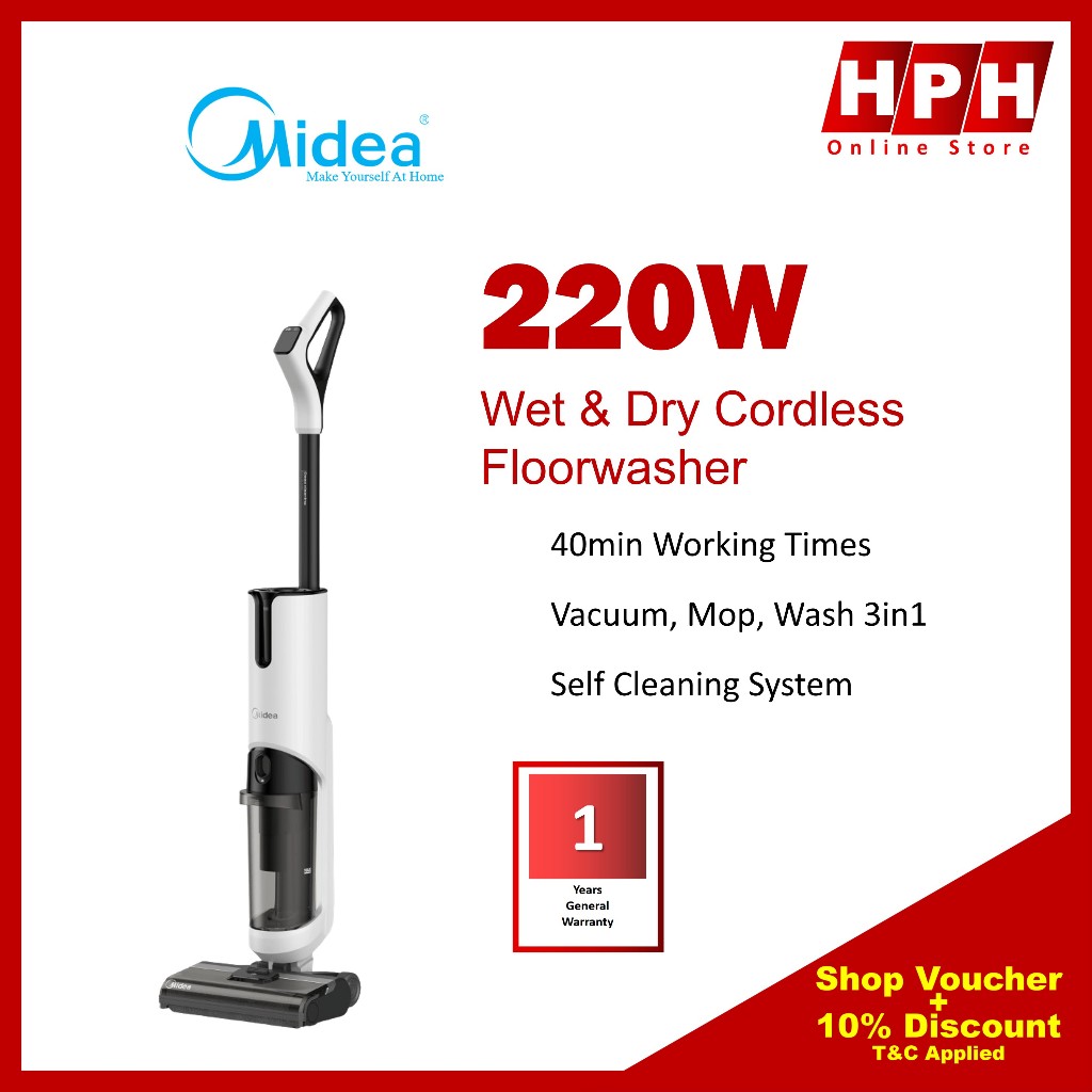 [Free Detergent] Midea Floor Washer MVC-X8 Cordless 3in1 Mop Wash Midea ...