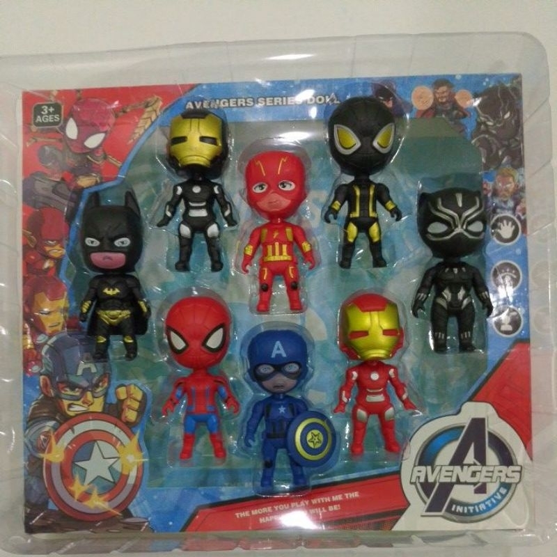 Action figure children toy mini figure toys kartun superhero Mainan ...