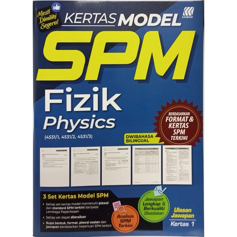 KERTAS MODEL SPM FIZIK | Shopee Malaysia