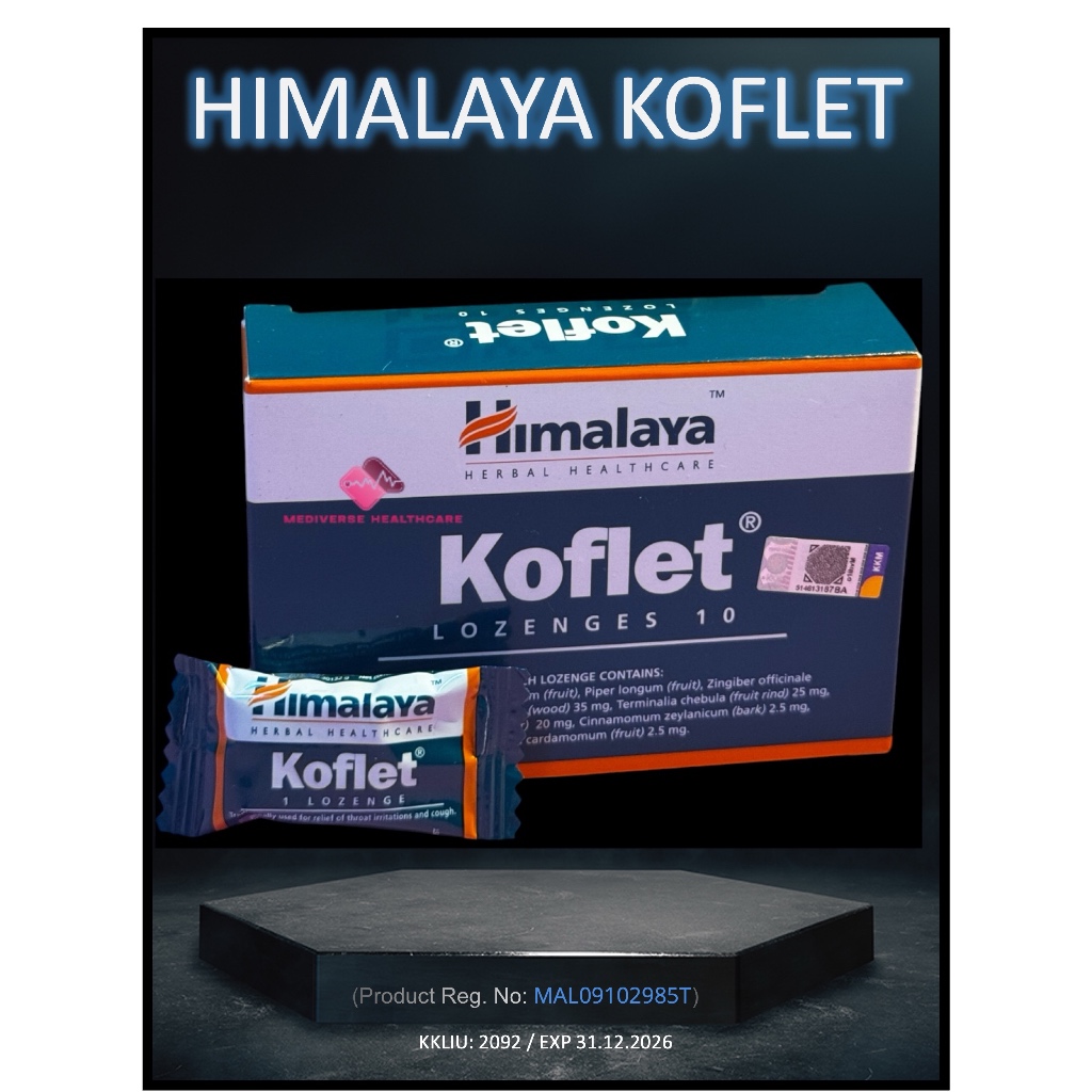 HIMALAYA KOFLET LOZENGES Cough coughs candy lozenge kolfet gula batuk ...