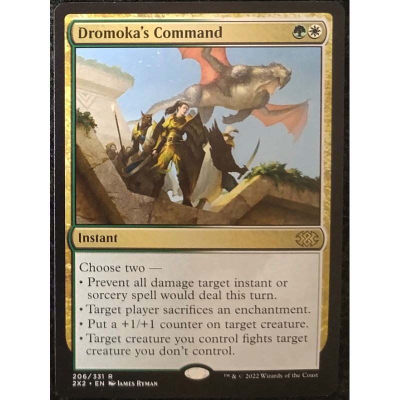 Magic The Gathering : Dromoka's Command Rare Double Masters 2022 card. | Shopee Malaysia