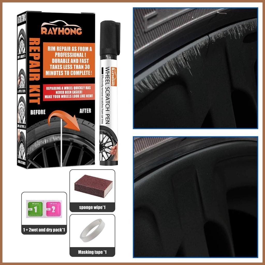 Car Wheel Scratch remover kit / Pembaiki Calar sport rim Alloy Metal ...