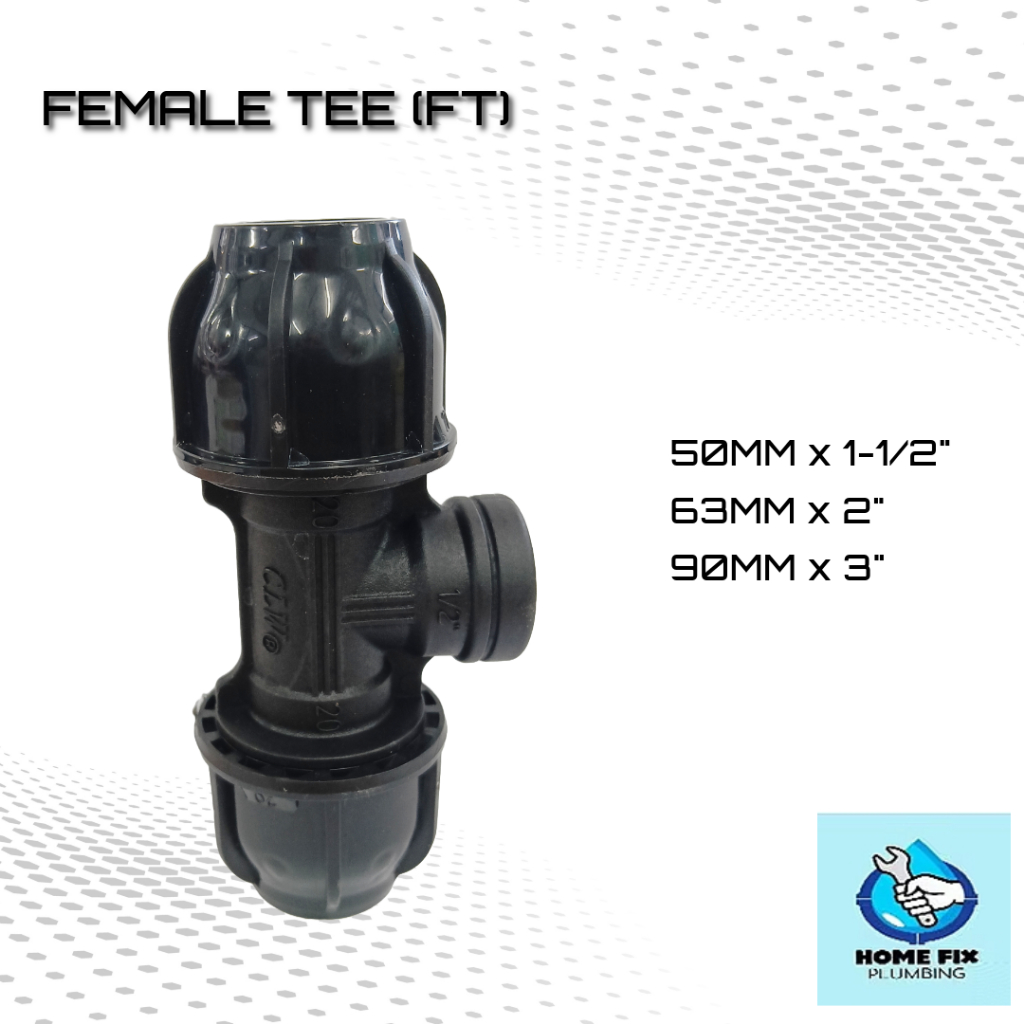 POLY FEMALE TEE (FT) (50MM, 63MM, 90MM) | Shopee Malaysia