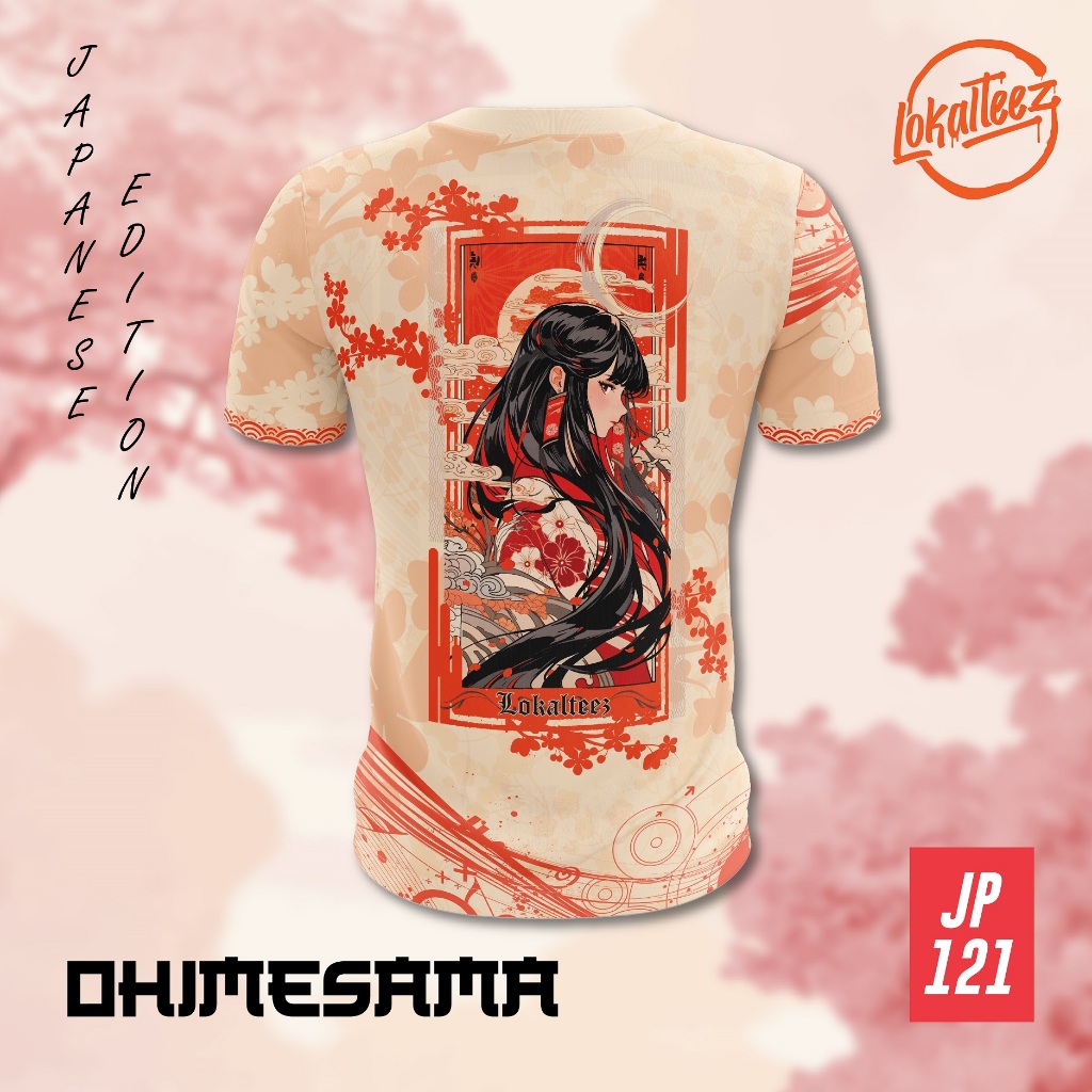 LOKALTEEZ JP121 Japanese KAWAII Edition OHIMESAMA 150GSM MICROFIBER EYELET JERSEY | Shopee Malaysia