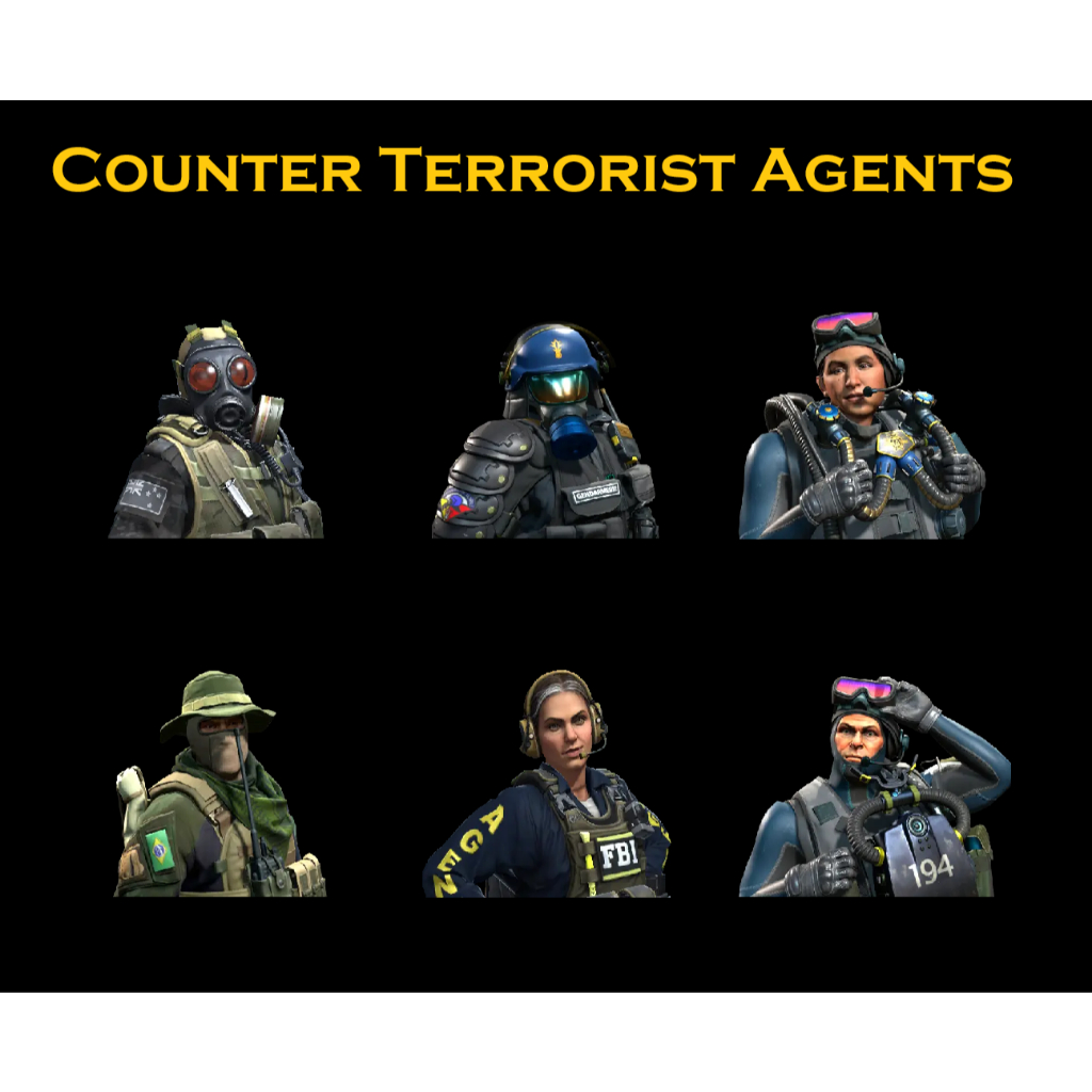 Counter Strike 2 CS2 Counter Terrorist Agents | Shopee Malaysia