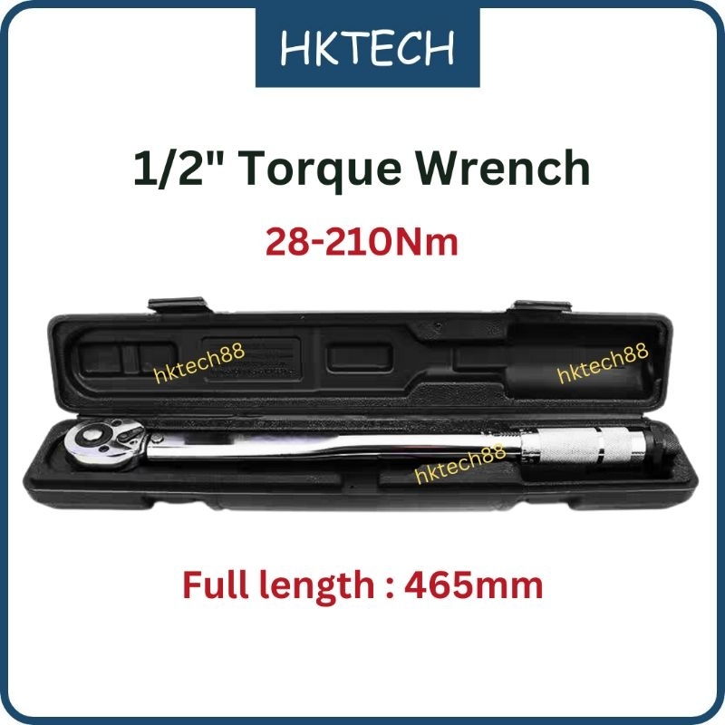 Torque Wrench Ratchet Adjustable Hand Tool 1/2 Inch | Shopee Malaysia