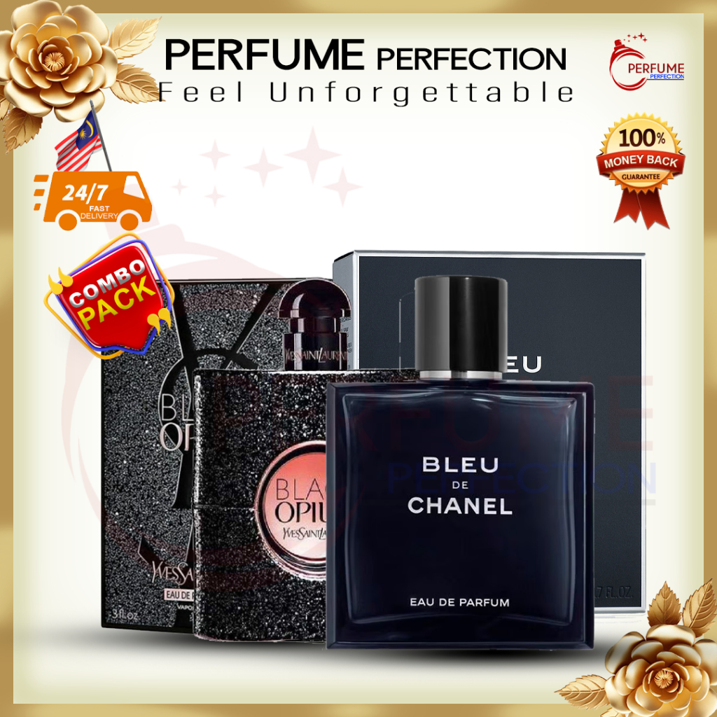 💯% Original Combo Offer for Couples – Bleu De EDP + Black Opium EDP ...