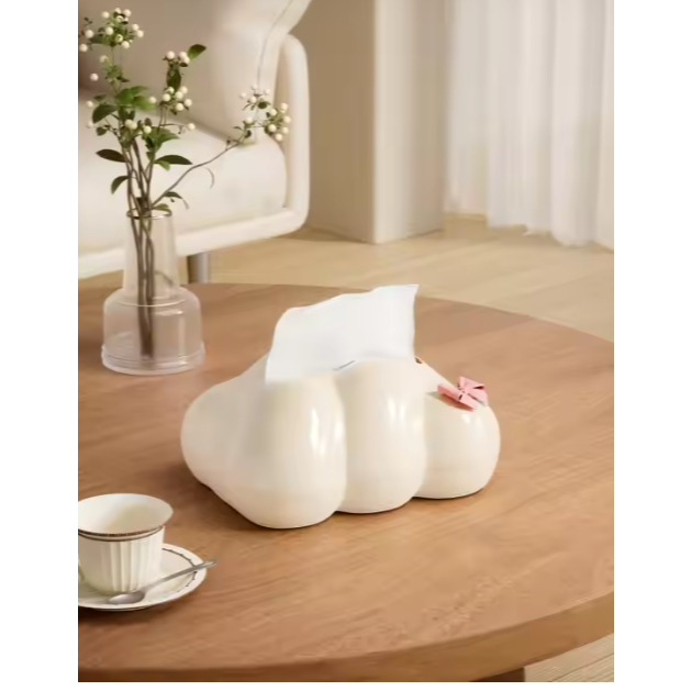RMIHCute Cloud Shape Tissue Box, Plastics Tissue Box White, Cloud Shape ...