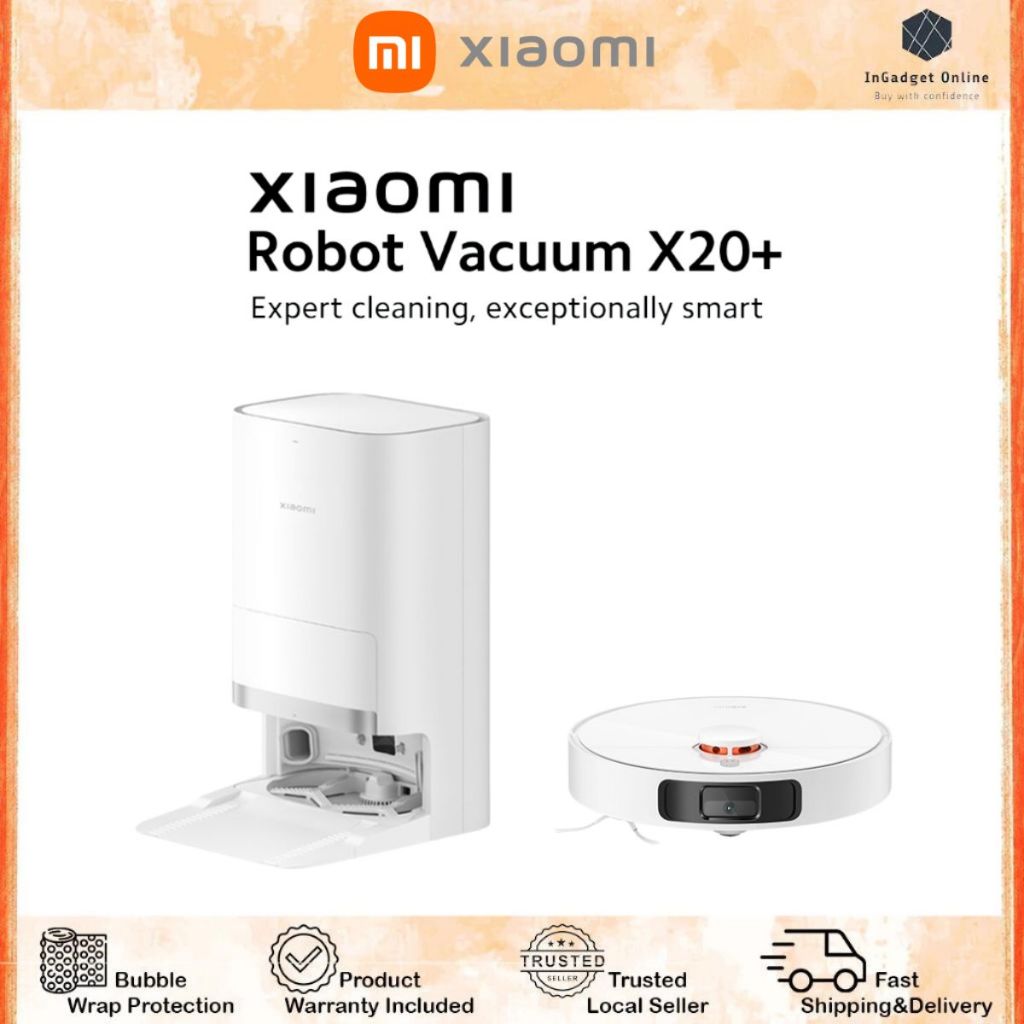 XIAOMI ROBOT VACUUM X20+ | X20 MAX | 4L super-large-capacity water tank ...