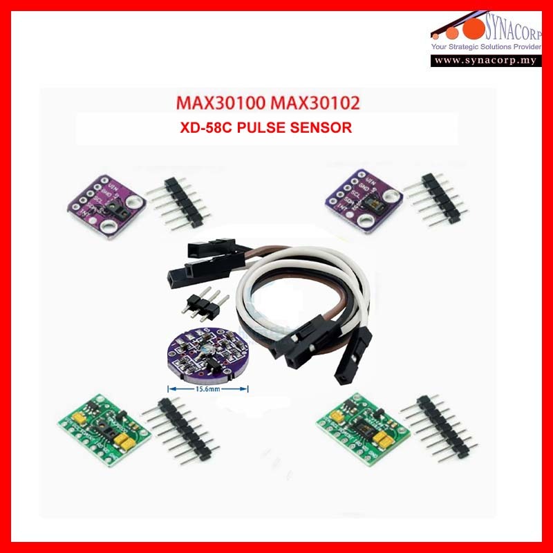 MAX30100 MAX30102 XD-58C Heart Rate Sensor Module Pulse Sensor Blood ...