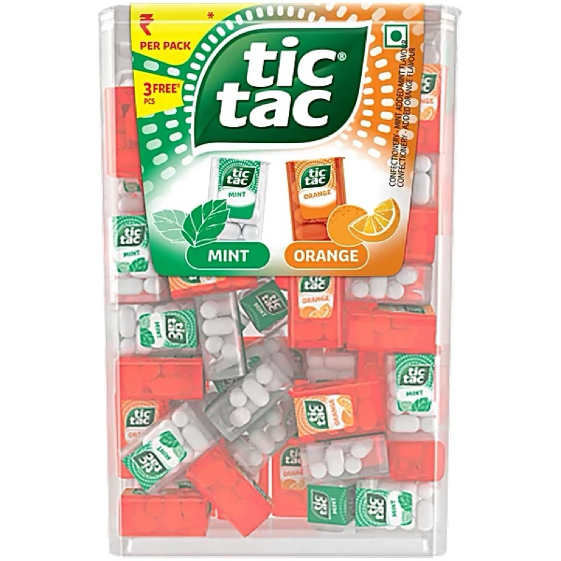 🍬 Tic Tac Hard Candy - Mint & Orange Flavoured (255g) – A Refreshing ...