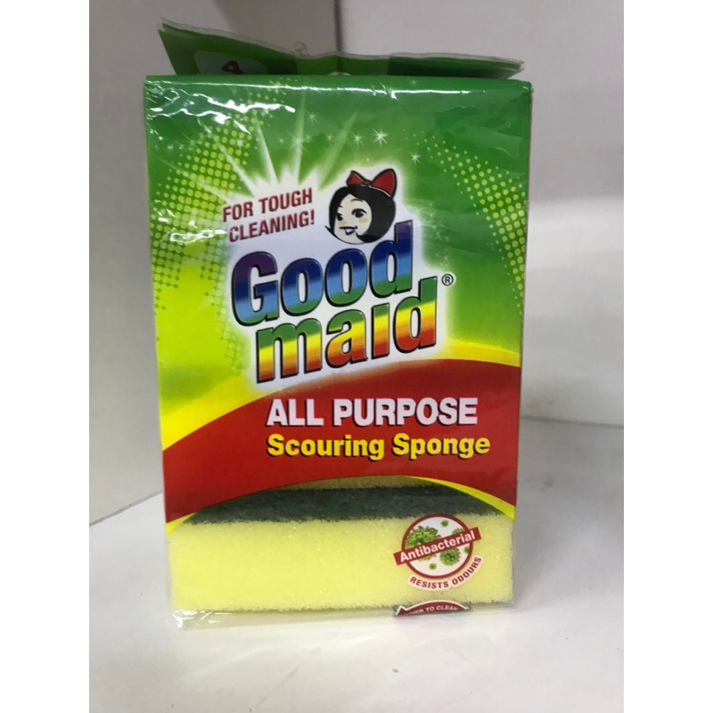 GOOD MAID Scouring Sponge (4's) | Shopee Malaysia