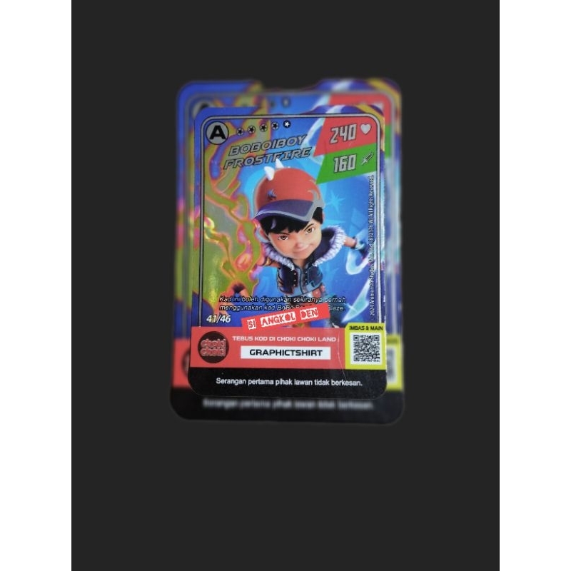 Choki-Choki Monsta Boboiboy Galaxy Card | Shopee Malaysia