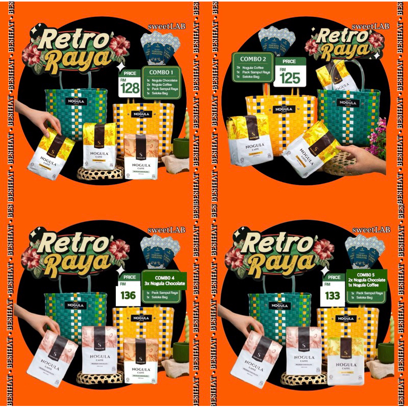 🔥COMBO RETRO RAYA🔥Combo Nogula by SWEETLAB Exp:2027 | Shopee Malaysia