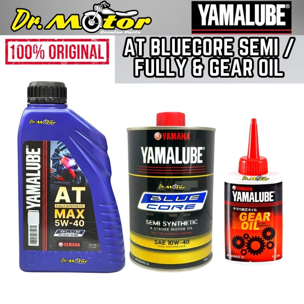YAMALUBE AT BLUE CORE BLUECORE SEMI FULLY SYNTHETIC MAX 5W-40 10W-40 ...