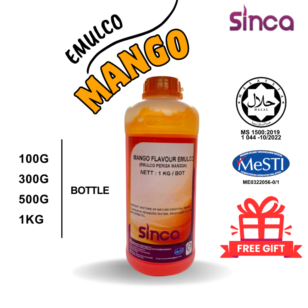 Mango Emulco 100g / 300g / 500g / 1kg | Food Grade | Halal | Shopee ...