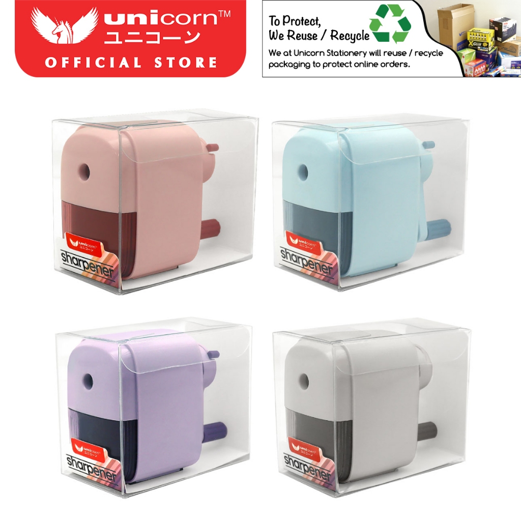 Unicorn Stationery Table Top Sharpener UPS-747RX Random Colour | Shopee ...