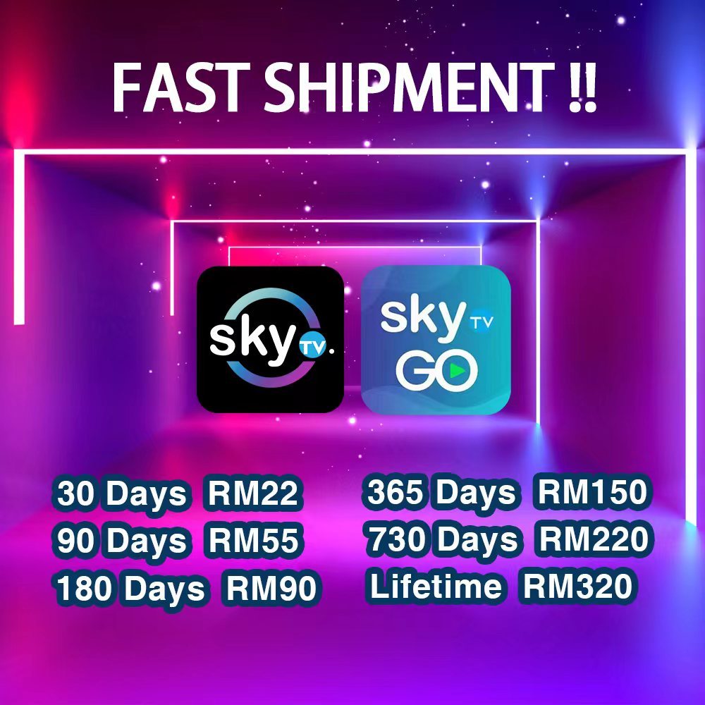SKYTV TVBOX VERSION 1 BULAN / 3 BULAN / 6 BULAN | Shopee Malaysia